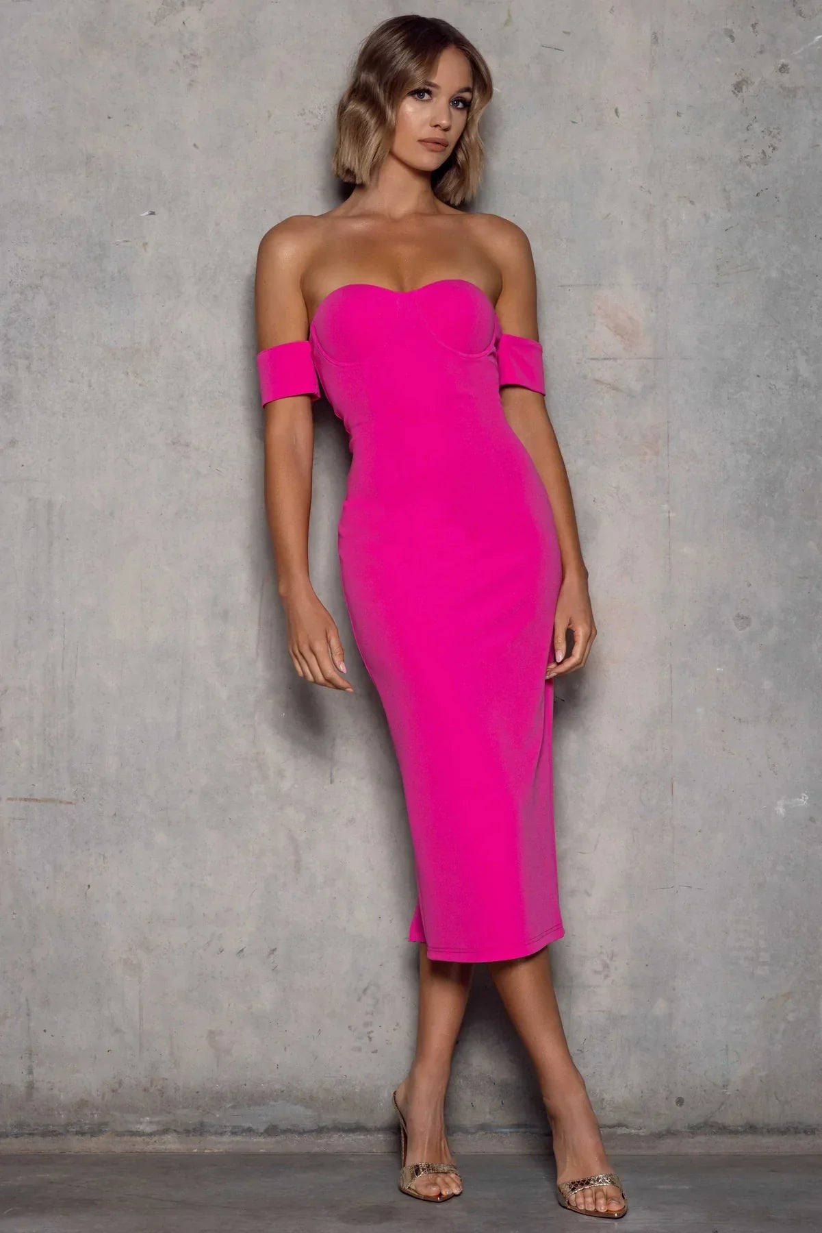 Vanessa Dress - Fuchsia | JAUS