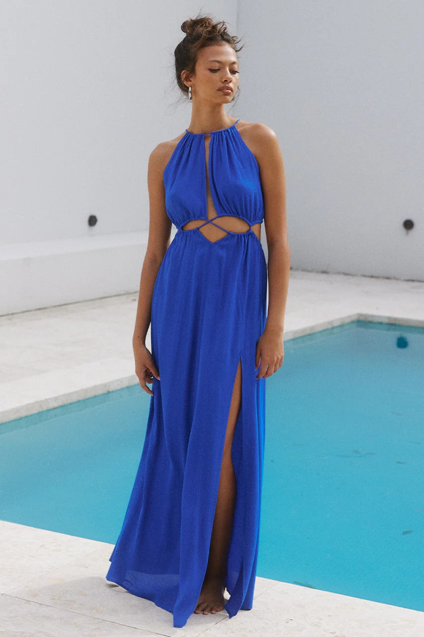 Mather Maxi Dress - Blue | JAUS