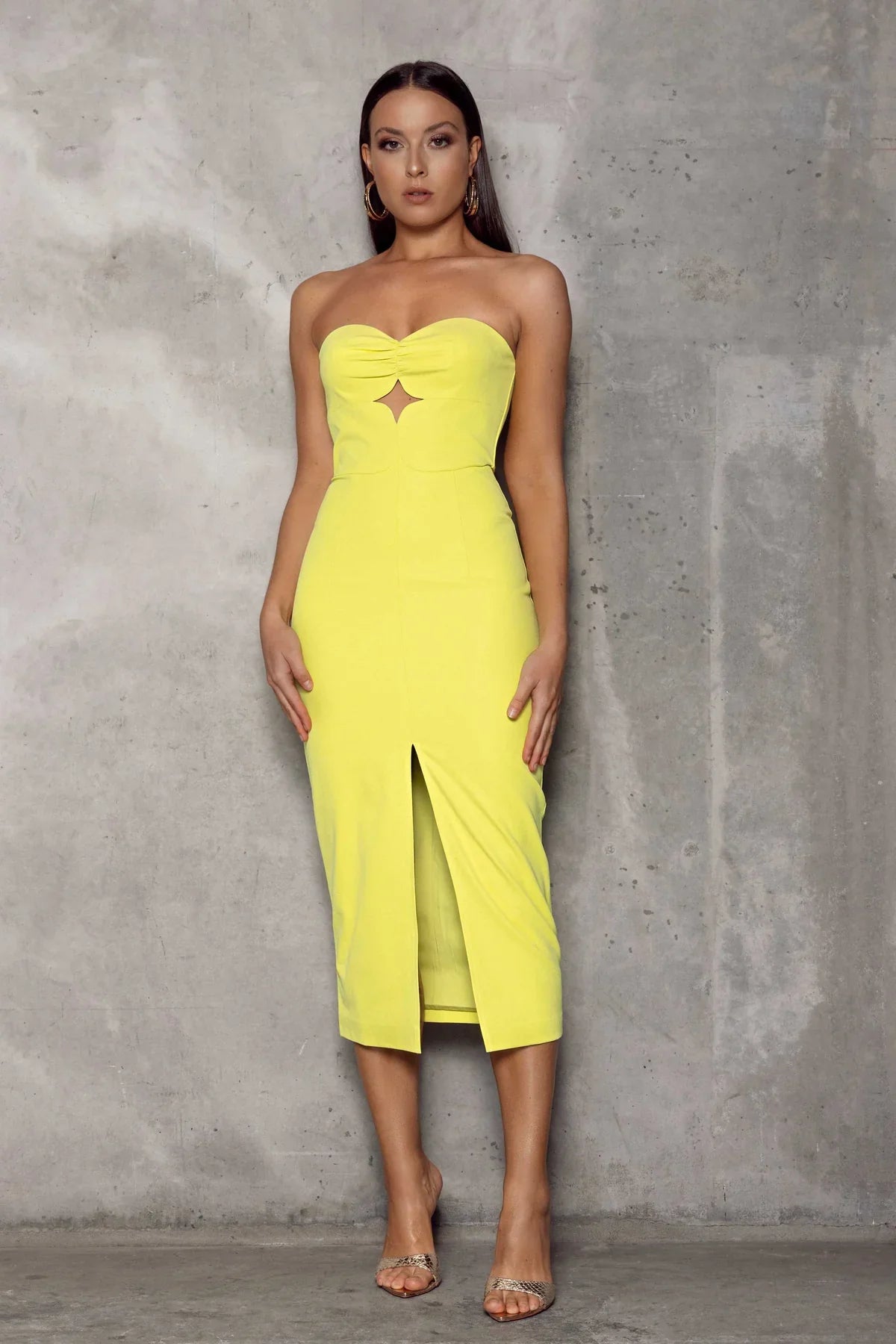 Sarah Dress - Lime | JAUS